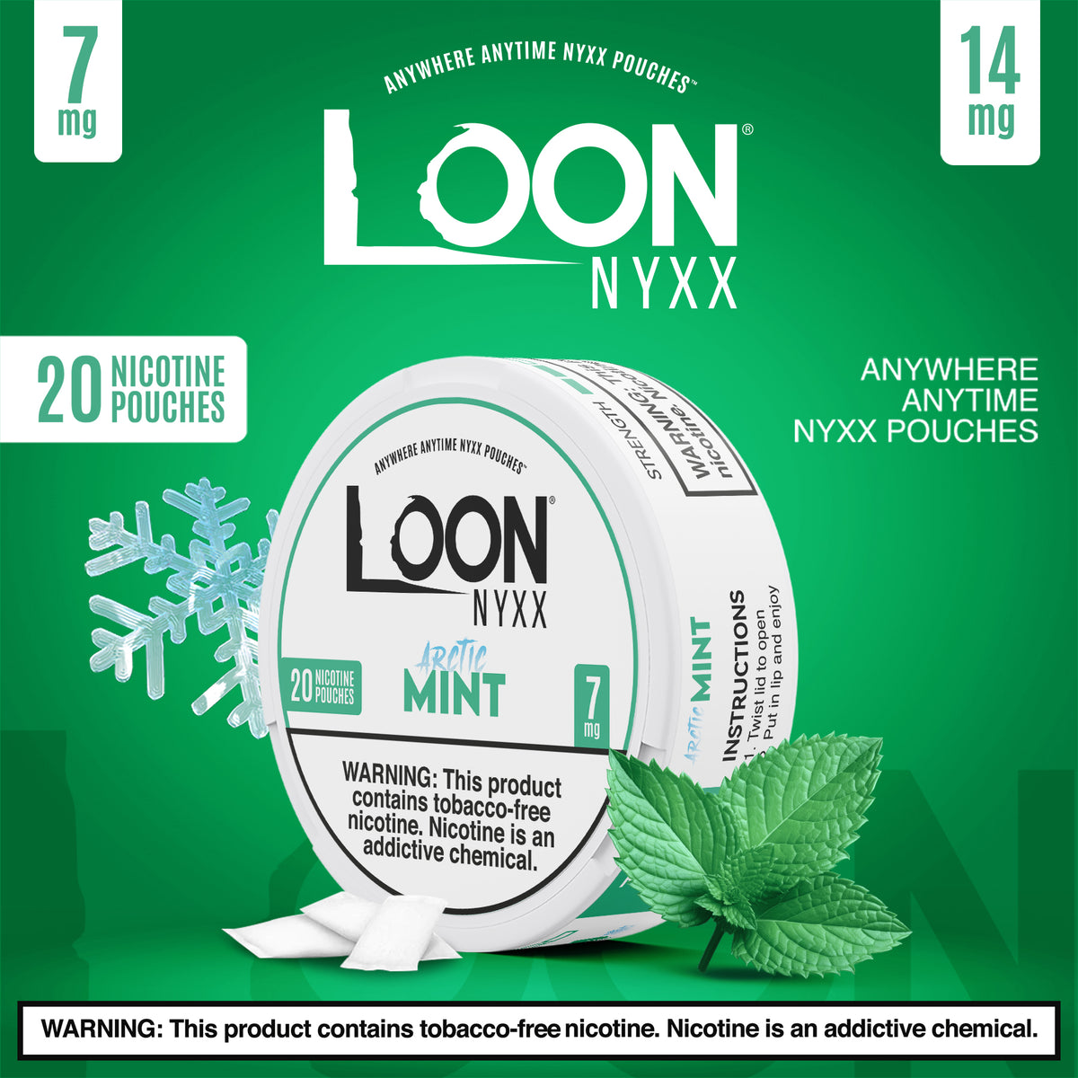 Loon Nyxx 5-Pack - Arctic Mint – The Loon Wholesale
