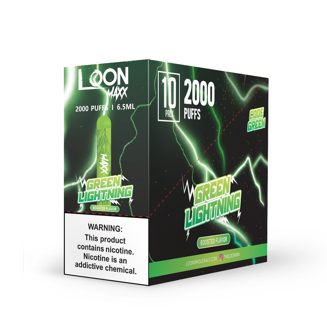 LOON MAXX 10-PACK - GREEN LIGHTNING – The Loon Wholesale