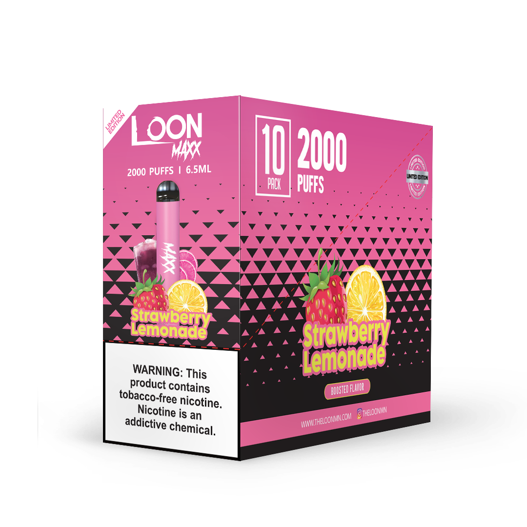 LOON MAXX 10-PACK - STRAWBERRY LEMONADE – The Loon Wholesale