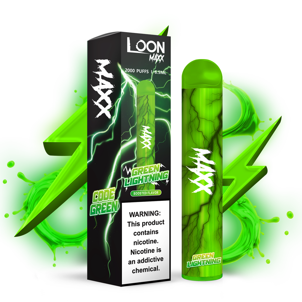 LOON MAXX 10-PACK - GREEN LIGHTNING – The Loon Wholesale